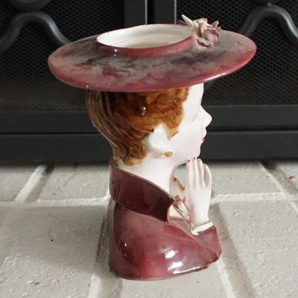Vintage Lefton Hat Planters